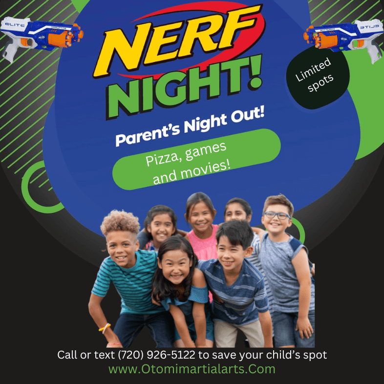 Nerf Wars - Parent's Night Out! - OTOMI MARTIAL ARTS